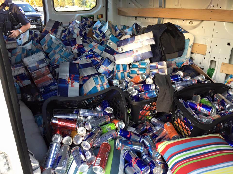 Five allegedly steal almost $5k worth of Red Bull – SFBay