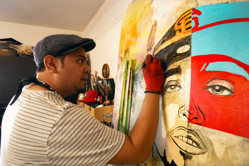 Josué Rojas tackles gentrification in Mission exhibit – SFBay
