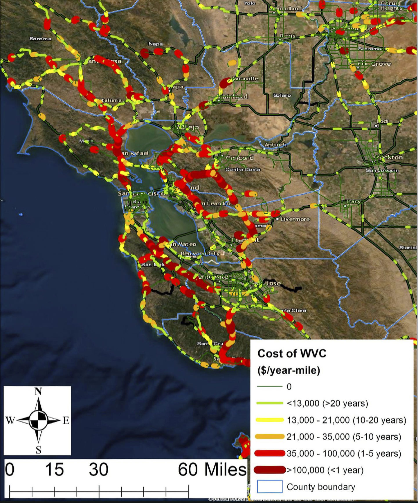 Stretch of I-280 along Peninsula leads state in roadkill incidents – SFBay